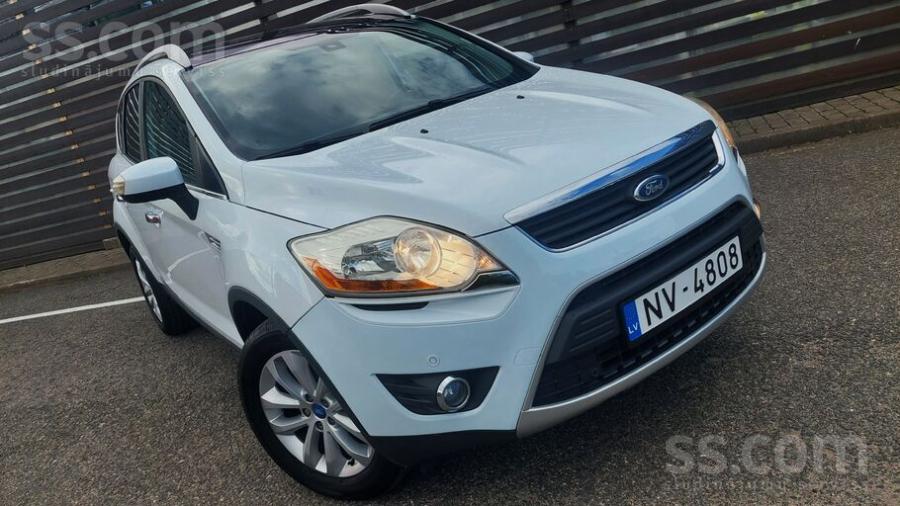 White Ford Kuga 2011 in Riga, with an engine capacity of 2.00 L and mileage of 262 thousand km for 6400 €, photo 30 on AUTOMOTO.COM.LV