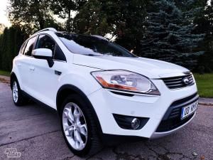 White Ford Kuga 2011 in Mazeikiai, with an engine capacity of 2.00 L and mileage of 246 thousand km for 5600 €, photo 3 on AUTOMOTO.COM.LV