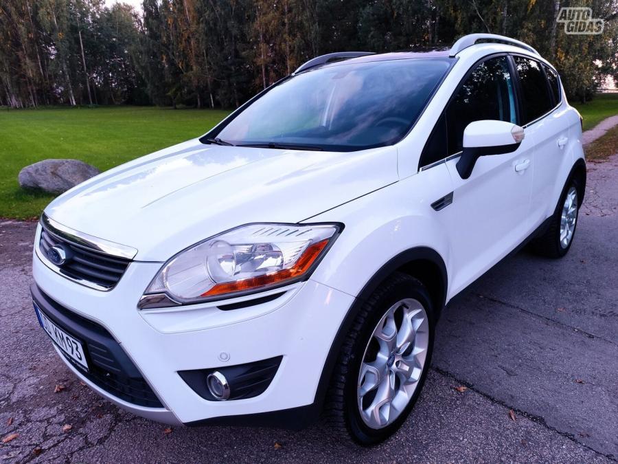 White Ford Kuga 2011 in Mazeikiai, with an engine capacity of 2.00 L and mileage of 246 thousand km for 5600 €, photo 21 on AUTOMOTO.COM.LV