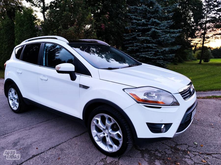 White Ford Kuga 2011 in Mazeikiai, with an engine capacity of 2.00 L and mileage of 246 thousand km for 5600 €, photo 22 on AUTOMOTO.COM.LV