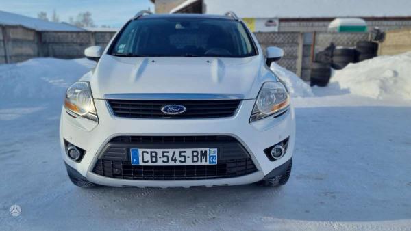 White Ford Kuga 2012 in Taurage, with an engine capacity of 2.00 L and mileage of 306 thousand km for 4850 €, photo 1 on AUTOMOTO.COM.LV