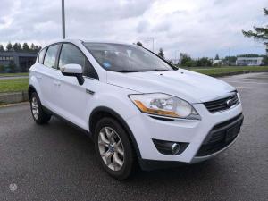 White Ford Kuga 2013 in Panevezys, with an engine capacity of 2.00 L and mileage of 234 thousand km for 5600 €, photo  on AUTOMOTO.COM.LV