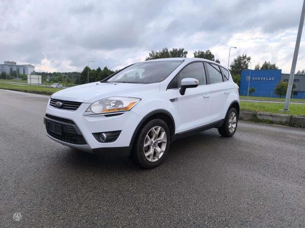 White Ford Kuga 2013 in Panevezys, with an engine capacity of 2.00 L and mileage of 234 thousand km for 5350 €, photo 2 on AUTOMOTO.COM.LV
