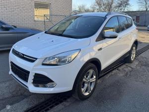 White Ford Kuga 2014 in Panevezys, with an engine capacity of 2.00 L and mileage of 156 thousand km for 5900 €, photo  on AUTOMOTO.COM.LV