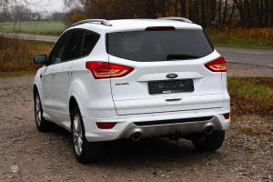 White Ford Kuga 2014 in Kretinga, with an engine capacity of 2.00 L and mileage of 154 thousand km for 8999 €, photo 8 on AUTOMOTO.COM.LV