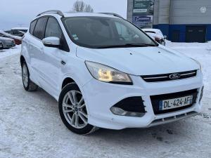 White Ford Kuga 2014 in Taurage, with an engine capacity of 2.00 L and mileage of 280 thousand km for 6999 €, photo 3 on AUTOMOTO.COM.LV