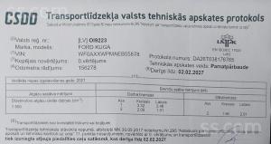 Balts Ford Kuga 2014 Daugavpils, ar dzinēja tilpumu 2.00 L un nobraukumu 156 tūkst. km par 7250 €, foto 10 vietnē AUTOMOTO.COM.LV