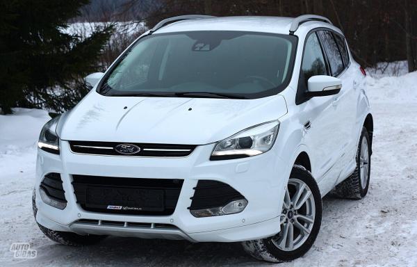 White Ford Kuga 2014 in Petrikaiciai, with an engine capacity of 2.00 L and mileage of 154 thousand km for 8499 €, photo 5 on AUTOMOTO.COM.LV