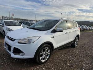 White Ford Kuga 2014 in Siauliai, with an engine capacity of 2.00 L and mileage of 250 thousand km for 6400 €, photo  on AUTOMOTO.COM.LV