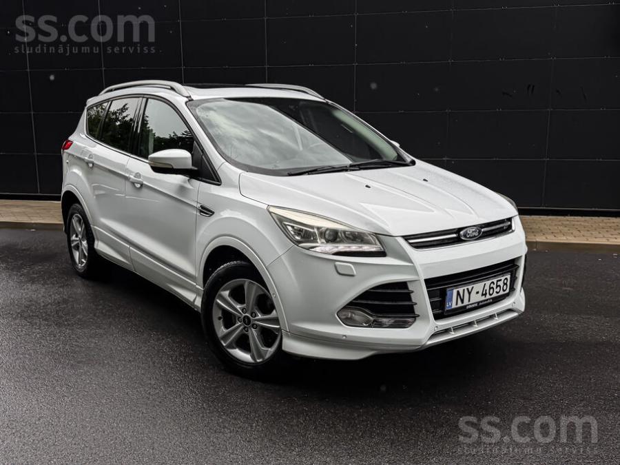 Balts Ford Kuga 2014 Jelgava, ar dzinēja tilpumu 2.00 L un nobraukumu 240 tūkst. km par 7995 €, foto 1 vietnē AUTOMOTO.COM.LV