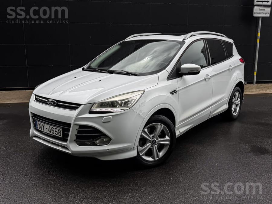 Balts Ford Kuga 2014 Jelgava, ar dzinēja tilpumu 2.00 L un nobraukumu 240 tūkst. km par 7995 €, foto 4 vietnē AUTOMOTO.COM.LV