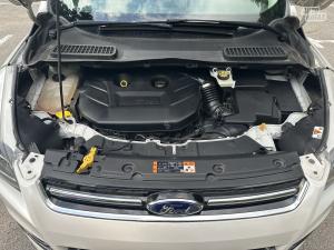 White Ford Kuga 2014 in Alytus, with an engine capacity of 2.00 L and mileage of 108 thousand km for 8300 €, photo 16 on AUTOMOTO.COM.LV