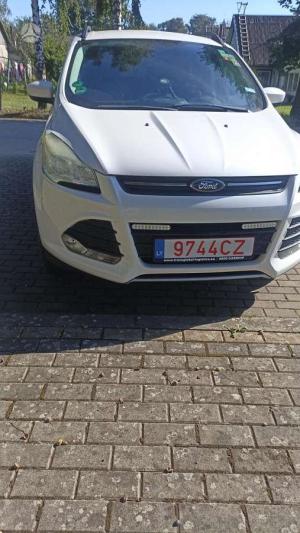 Balts Ford Kuga 2014 Ukmergė, ar dzinēja tilpumu 1.60 L un nobraukumu 170 tūkst. km par 5500 €, foto  vietnē AUTOMOTO.COM.LV