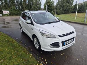 White Ford Kuga 2014 in Taurage, with an engine capacity of 2.00 L and mileage of 266 thousand km for 6800 €, photo 4 on AUTOMOTO.COM.LV