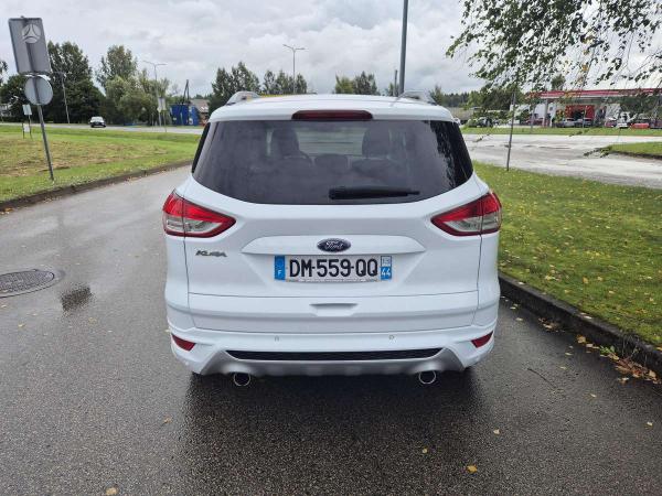 White Ford Kuga 2014 in Taurage, with an engine capacity of 2.00 L and mileage of 266 thousand km for 6800 €, photo 8 on AUTOMOTO.COM.LV