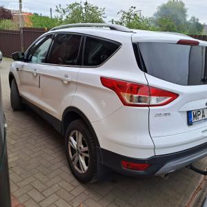 White Ford Kuga 2015 in Siauliai, with an engine capacity of 2.00 L and mileage of 315 thousand km for 9600 €, photo  on AUTOMOTO.COM.LV