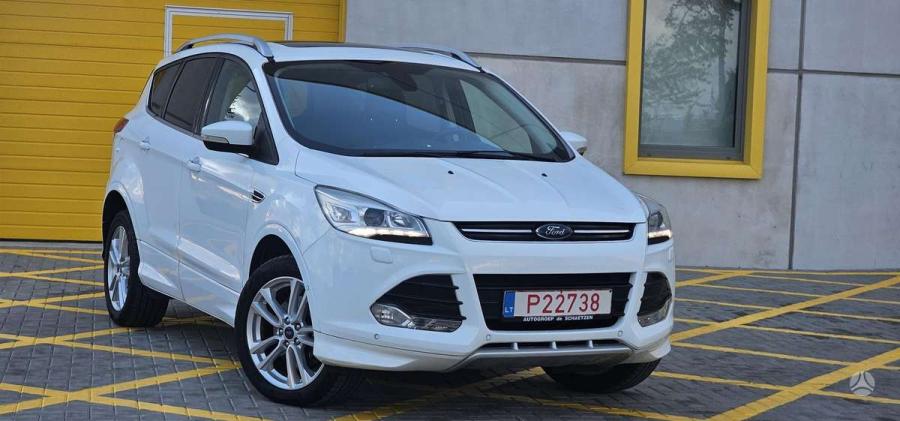 Balts Ford Kuga 2015 Klaipėda, ar dzinēja tilpumu 2.00 L un nobraukumu 113 tūkst. km par 10600 €, foto 3 vietnē AUTOMOTO.COM.LV