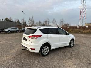 White Ford Kuga 2016 in Alytus, with an engine capacity of 2.00 L and mileage of 210 thousand km for 9000 €, photo 4 on AUTOMOTO.COM.LV
