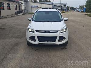 White Ford Kuga 2016 in Jekabpils, with an engine capacity of 2.00 L and mileage of 206 thousand km for 9100 €, photo 4 on AUTOMOTO.COM.LV