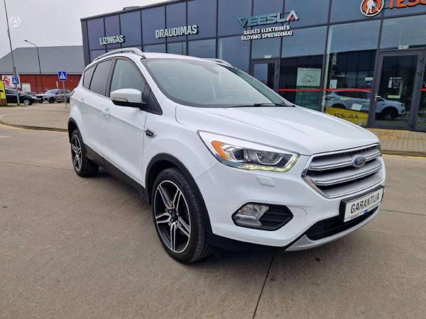 Balts Ford Kuga 2017 Šauļi, ar dzinēja tilpumu 1.50 L un nobraukumu 230 tūkst. km par 10900 €, foto 1 vietnē AUTOMOTO.COM.LV