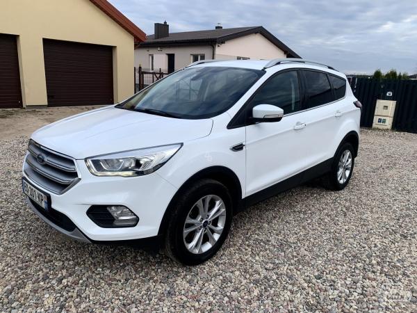 White Ford Kuga 2017 in Vilnius, with an engine capacity of 1.50 L and mileage of 192 thousand km for 9850 €, photo 1 on AUTOMOTO.COM.LV
