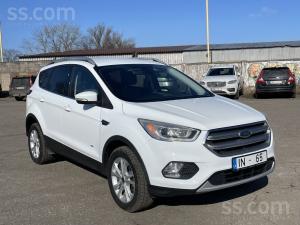 White Ford Kuga 2017 in Riga, with an engine capacity of 2.00 L and mileage of 0 thousand km for 9300 €, photo  on AUTOMOTO.COM.LV