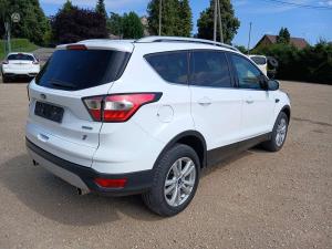 White Ford Kuga 2017 in Kelme, with an engine capacity of 1.50 L and mileage of 159 thousand km for 7200 €, photo 8 on AUTOMOTO.COM.LV