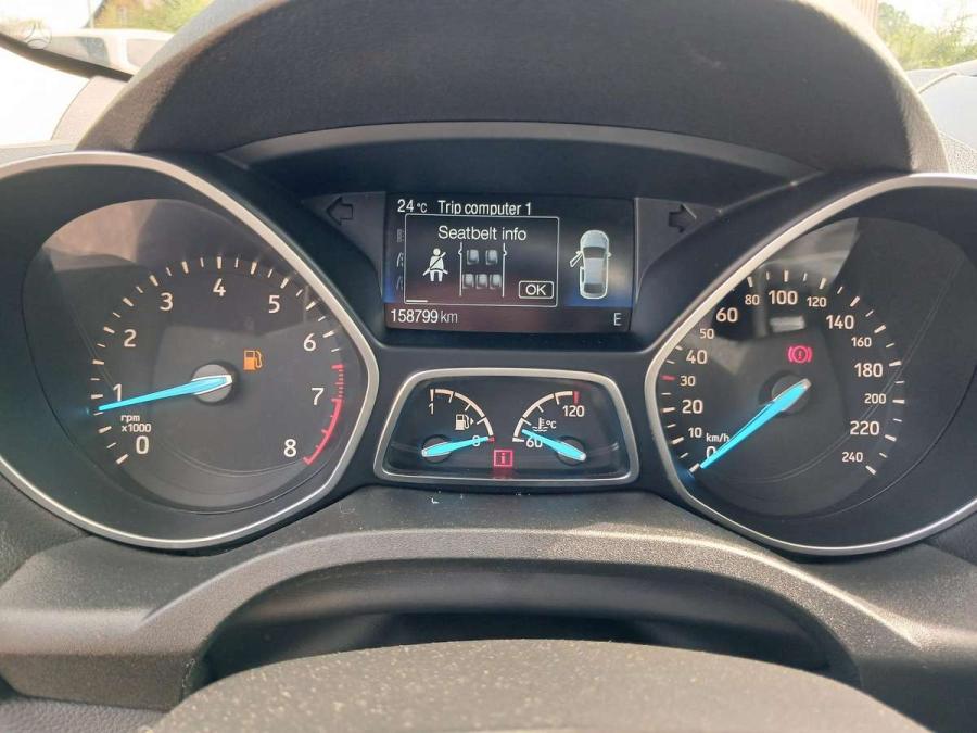 White Ford Kuga 2017 in Kelme, with an engine capacity of 1.50 L and mileage of 159 thousand km for 7200 €, photo 16 on AUTOMOTO.COM.LV