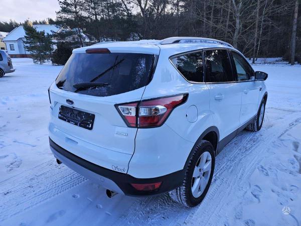 White Ford Kuga 2018 in Ukmerge, with an engine capacity of 1.50 L and mileage of 168 thousand km for 8300 €, photo 4 on AUTOMOTO.COM.LV