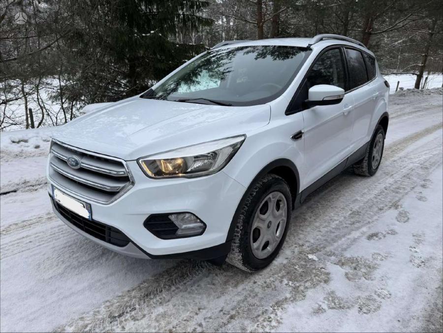White Ford Kuga 2018 in Taurage, with an engine capacity of 1.50 L and mileage of 245 thousand km for 7900 €, photo 1 on AUTOMOTO.COM.LV