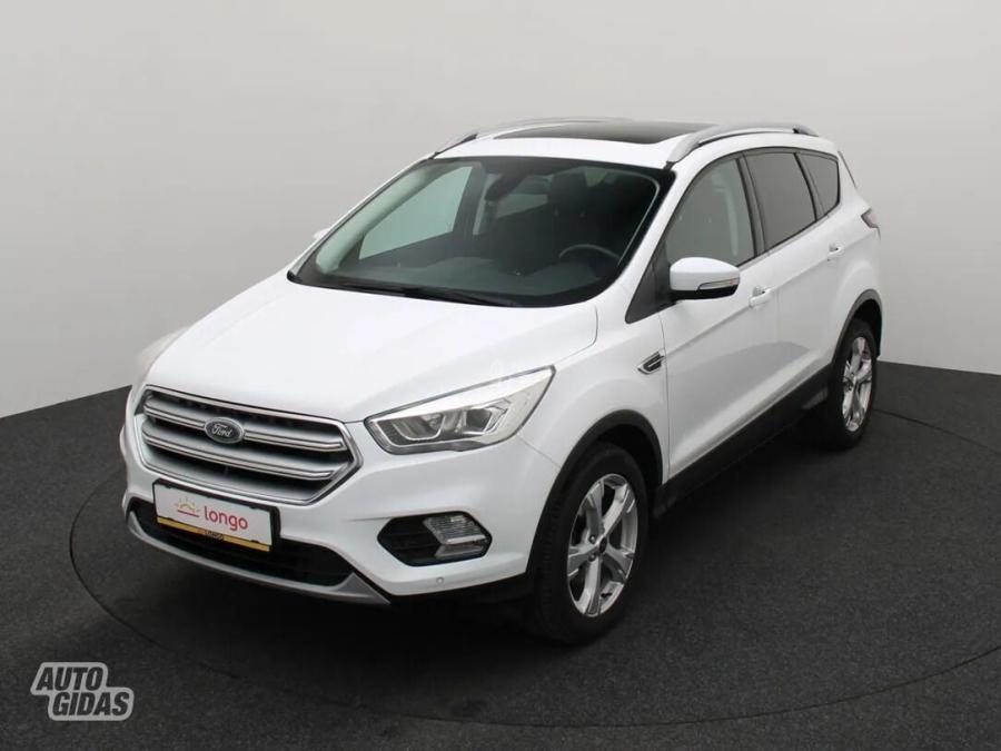 White Ford Kuga 2018 in Vilnius, with an engine capacity of 1.50 L and mileage of 102 thousand km for 12599 €, photo 1 on AUTOMOTO.COM.LV