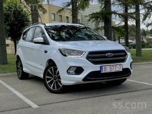 White Ford Kuga 2018 in Cesis, with an engine capacity of 2.00 L and mileage of 259 thousand km for 11500 €, photo  on AUTOMOTO.COM.LV