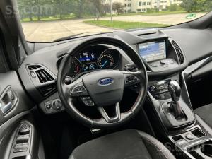 White Ford Kuga 2018 in Cesis, with an engine capacity of 2.00 L and mileage of 259 thousand km for 11500 €, photo 9 on AUTOMOTO.COM.LV