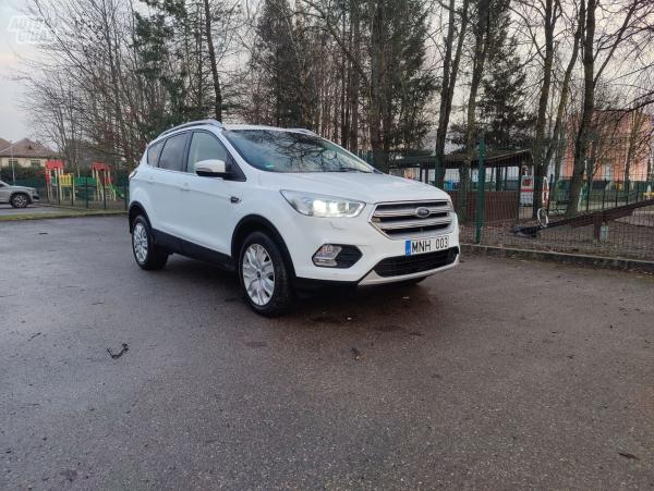 White Ford Kuga 2019 in Kaunas, with an engine capacity of 2.00 L and mileage of 202 thousand km for 13000 €, photo 3 on AUTOMOTO.COM.LV