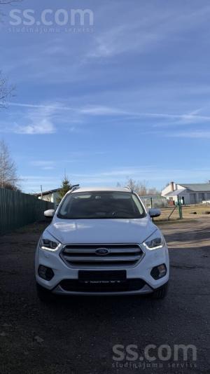 White Ford Kuga 2019 in Daugavpils, with an engine capacity of 2.00 L and mileage of 230 thousand km for 10900 €, photo  on AUTOMOTO.COM.LV