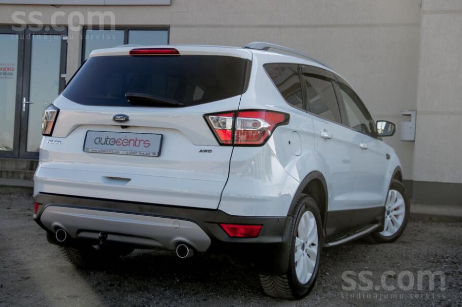White Ford Kuga 2019 in Tukums, with an engine capacity of 2.00 L and mileage of 226 thousand km for 10998 €, photo 7 on AUTOMOTO.COM.LV