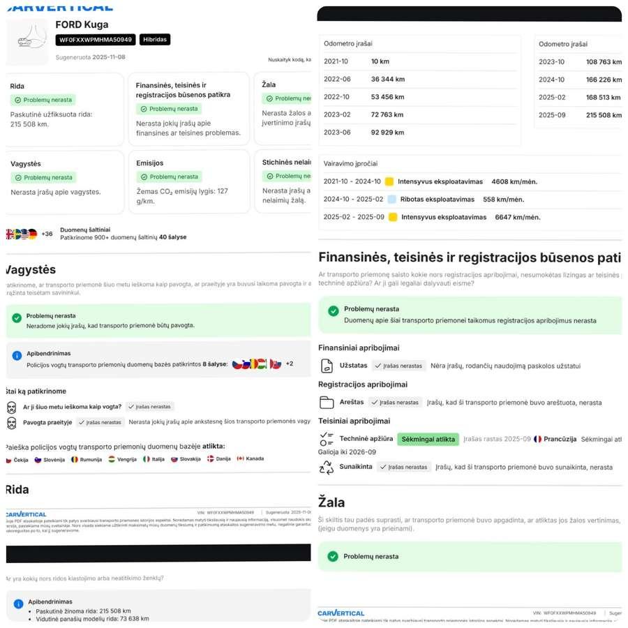 Balts Ford Kuga 2021 Viļņa, ar dzinēja tilpumu 2.49 L un nobraukumu 227 tūkst. km par 14900 €, foto 40 vietnē AUTOMOTO.COM.LV