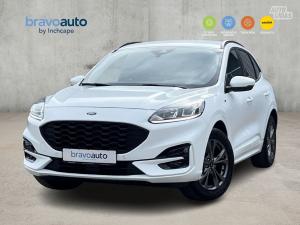 White Ford Kuga 2021 in Kaunas, with an engine capacity of 1.50 L and mileage of 92 thousand km for 17492 €, photo  on AUTOMOTO.COM.LV