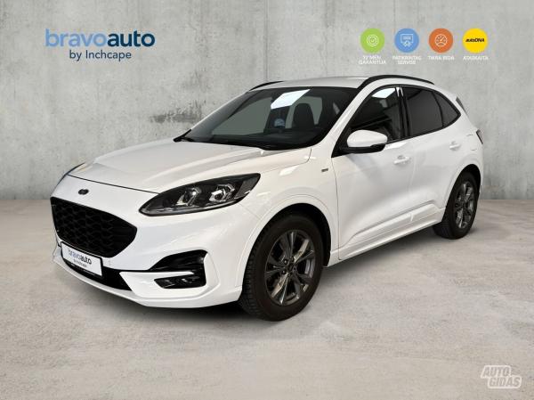 White Ford Kuga 2021 in Vilnius, with an engine capacity of 1.50 L and mileage of 120 thousand km for 16000 €, photo 1 on AUTOMOTO.COM.LV