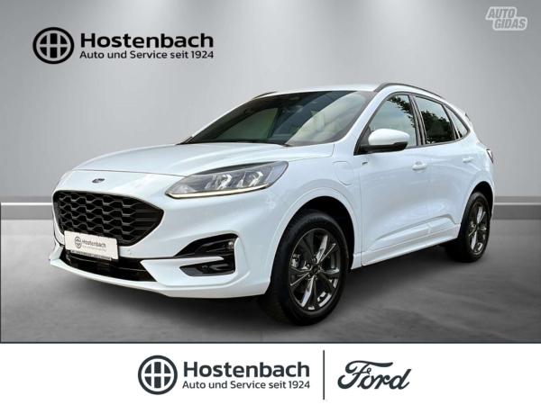 White Ford Kuga 2022 in Kaunas, with an engine capacity of 2.50 L and mileage of 52 thousand km for 25480 €, photo 1 on AUTOMOTO.COM.LV