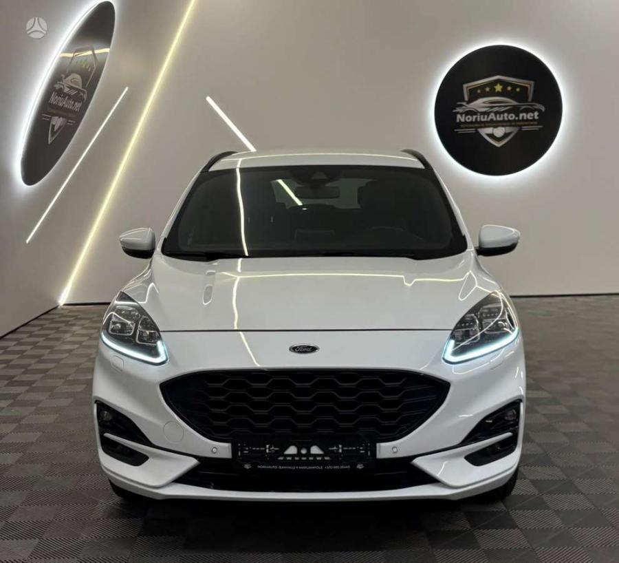 White Ford Kuga 2022 in Marijampole, with an engine capacity of 2.00 L and mileage of 241 thousand km for 15860 €, photo 27 on AUTOMOTO.COM.LV