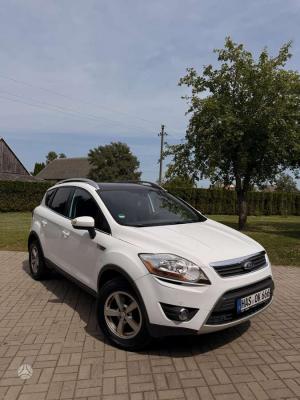 White Ford Kuga 2009 in Rokiskis, with an engine capacity of 2.00 L and mileage of 311 thousand km for 4200 €, photo 10 on AUTOMOTO.COM.LV