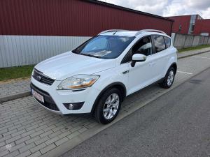 White Ford Kuga 2009 in Vilkaviskis, with an engine capacity of 2.00 L and mileage of 284 thousand km for 4950 €, photo 3 on AUTOMOTO.COM.LV