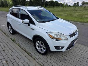 White Ford Kuga 2009 in Vilkaviskis, with an engine capacity of 2.00 L and mileage of 284 thousand km for 4950 €, photo 4 on AUTOMOTO.COM.LV