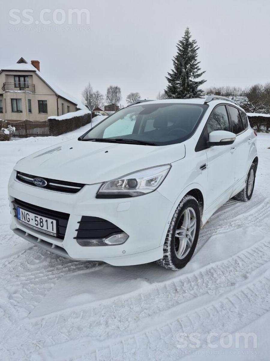 Balts Ford Kuga 2016 Saldus, ar dzinēja tilpumu 2.00 L un nobraukumu 187 tūkst. km par 11900 €, foto 2 vietnē AUTOMOTO.COM.LV