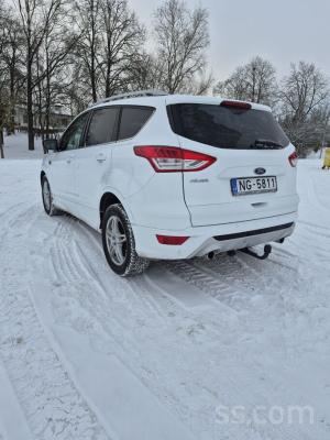 Balts Ford Kuga 2016 Saldus, ar dzinēja tilpumu 2.00 L un nobraukumu 187 tūkst. km par 11900 €, foto 4 vietnē AUTOMOTO.COM.LV