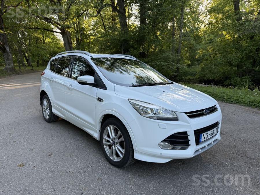 Balts Ford Kuga 2016 Saldus, ar dzinēja tilpumu 2.00 L un nobraukumu 187 tūkst. km par 8700 €, foto 4 vietnē AUTOMOTO.COM.LV