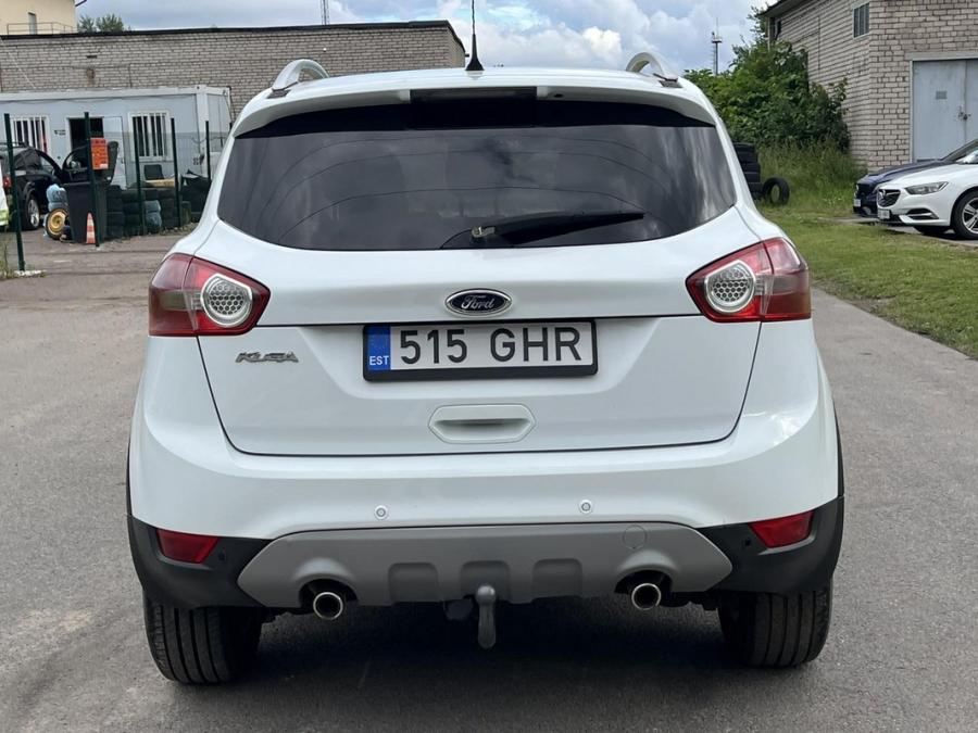 White Ford Kuga 2012 in Narva, with an engine capacity of 2.00 L and mileage of 216 thousand km for 3999 €, photo 21 on AUTOMOTO.COM.LV