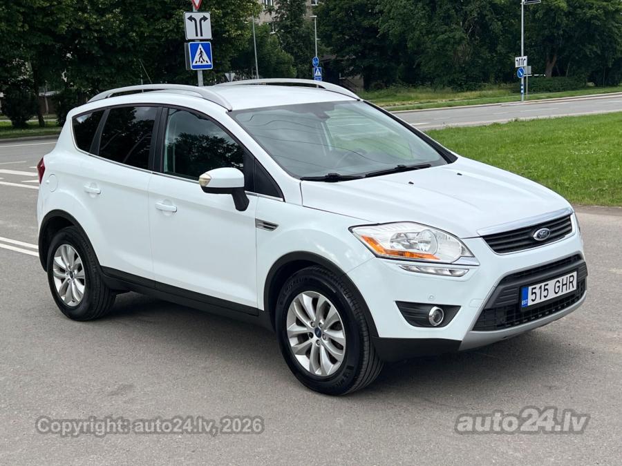 White Ford Kuga 2012 in Narva, with an engine capacity of 2.00 L and mileage of 216 thousand km for 3999 €, photo 6 on AUTOMOTO.COM.LV