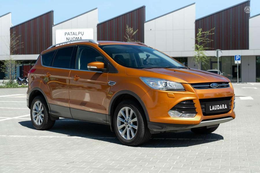 Yellow Ford Kuga 2015 in Vilnius, with an engine capacity of 2.00 L and mileage of 200 thousand km for 6890 €, photo 9 on AUTOMOTO.COM.LV